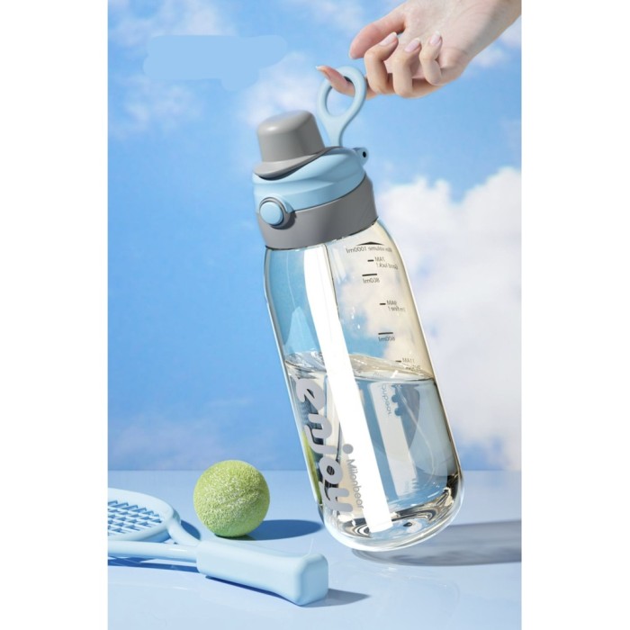 Botol minum PPSU kapasitas besar, PPSU 1 Litre Bottle Water Mimi Bear ...