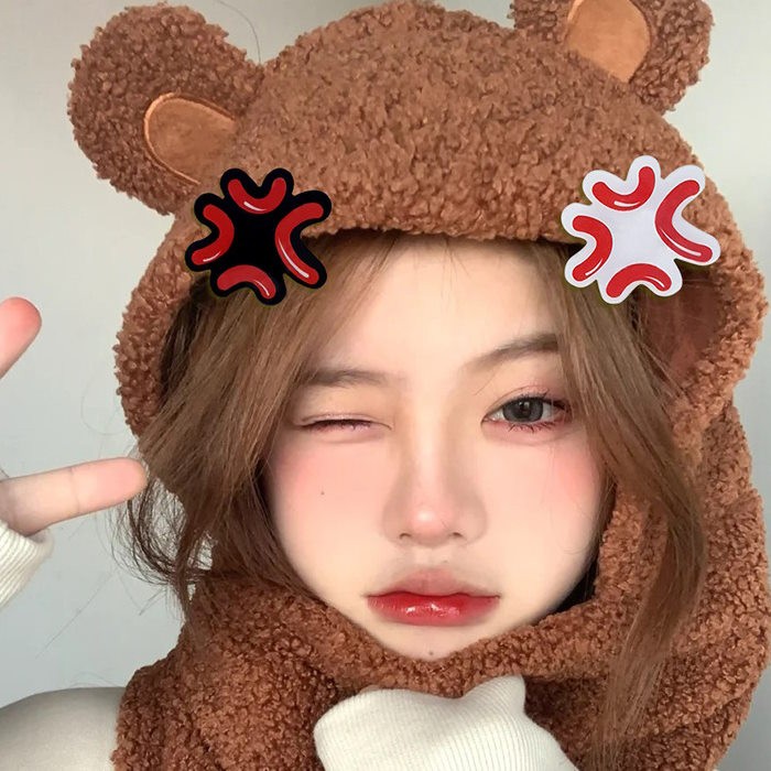 Jepitan rambut emoticon, jepit rambut anak lucu, Emoji hairpin ...