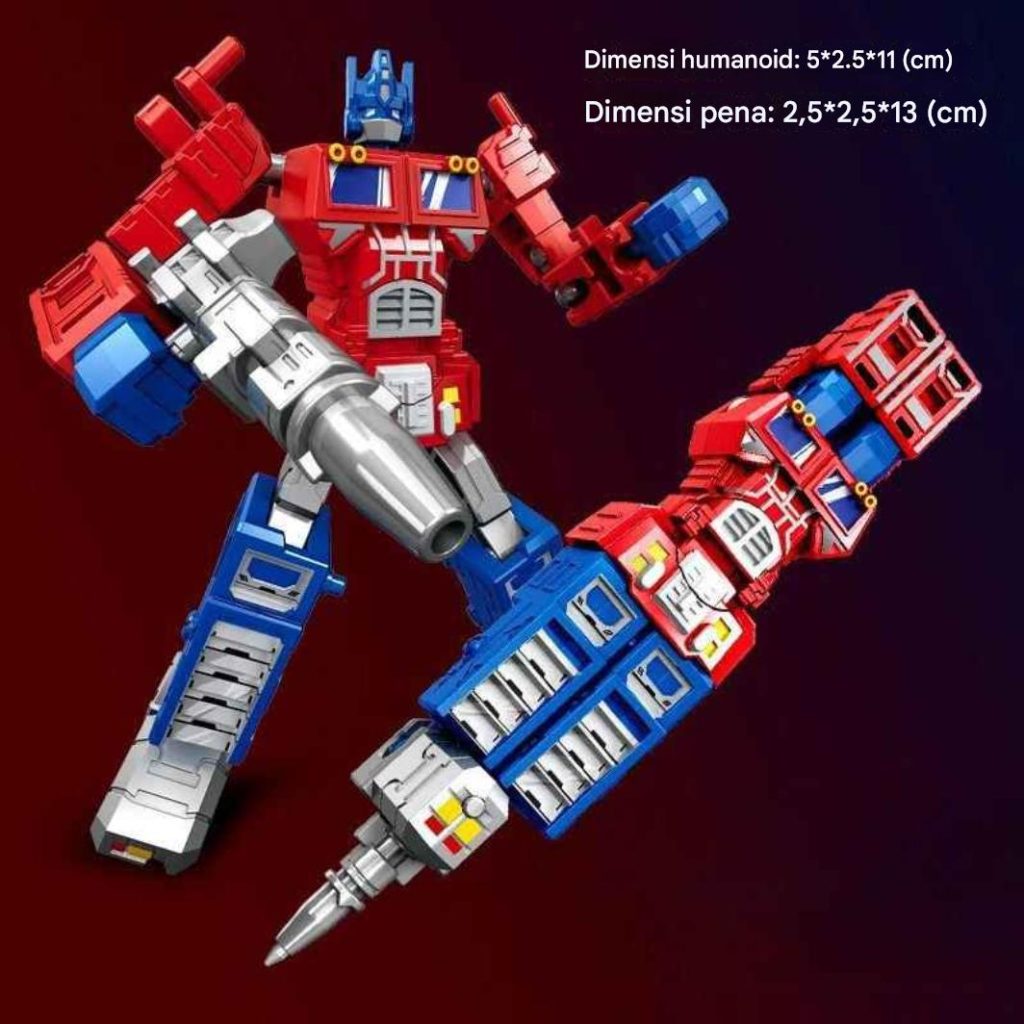 Pulpen Robot Humanoid, Robot Pen 2-in-1, Pulpen Mainan Robot – Alat ...