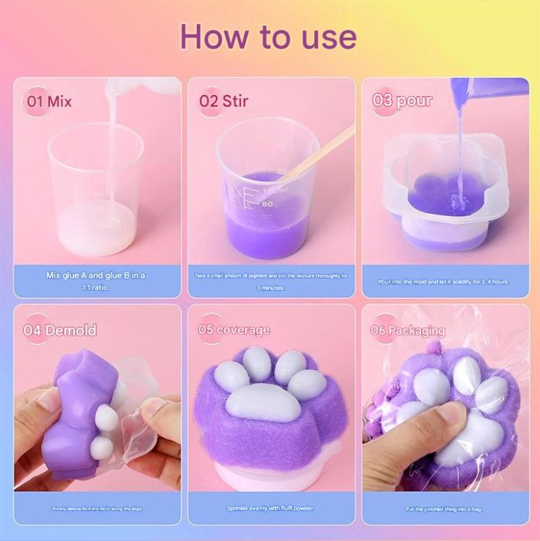 Glue 1:1 DIY Taba Squishy, Mainan Paket DIY Set Taba Squishy Kerajinan ...